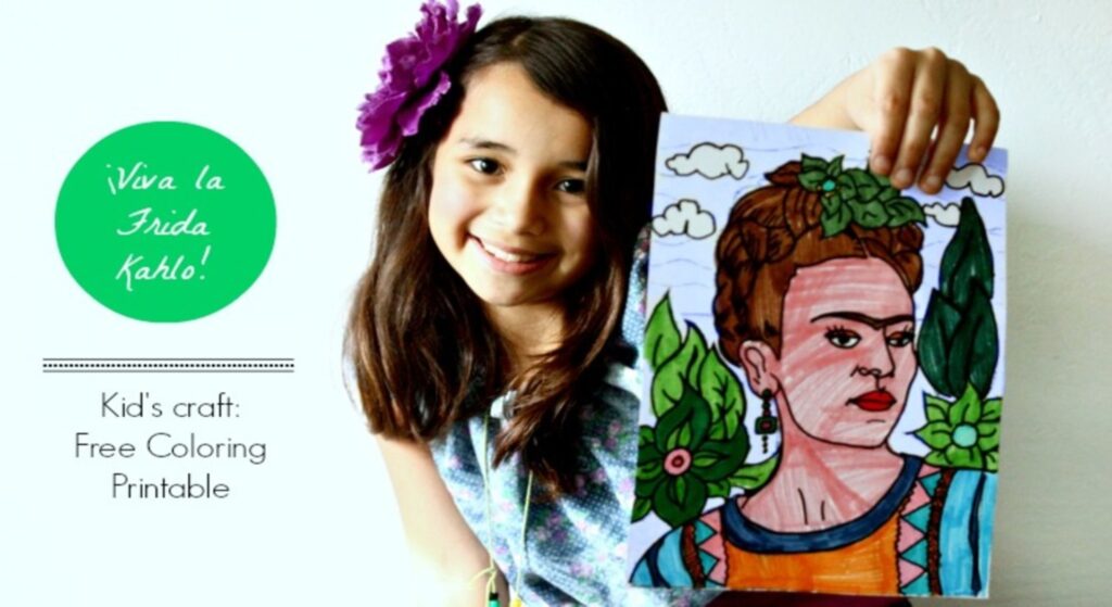 Art History Lesson: Free Frida Kahlo Printable