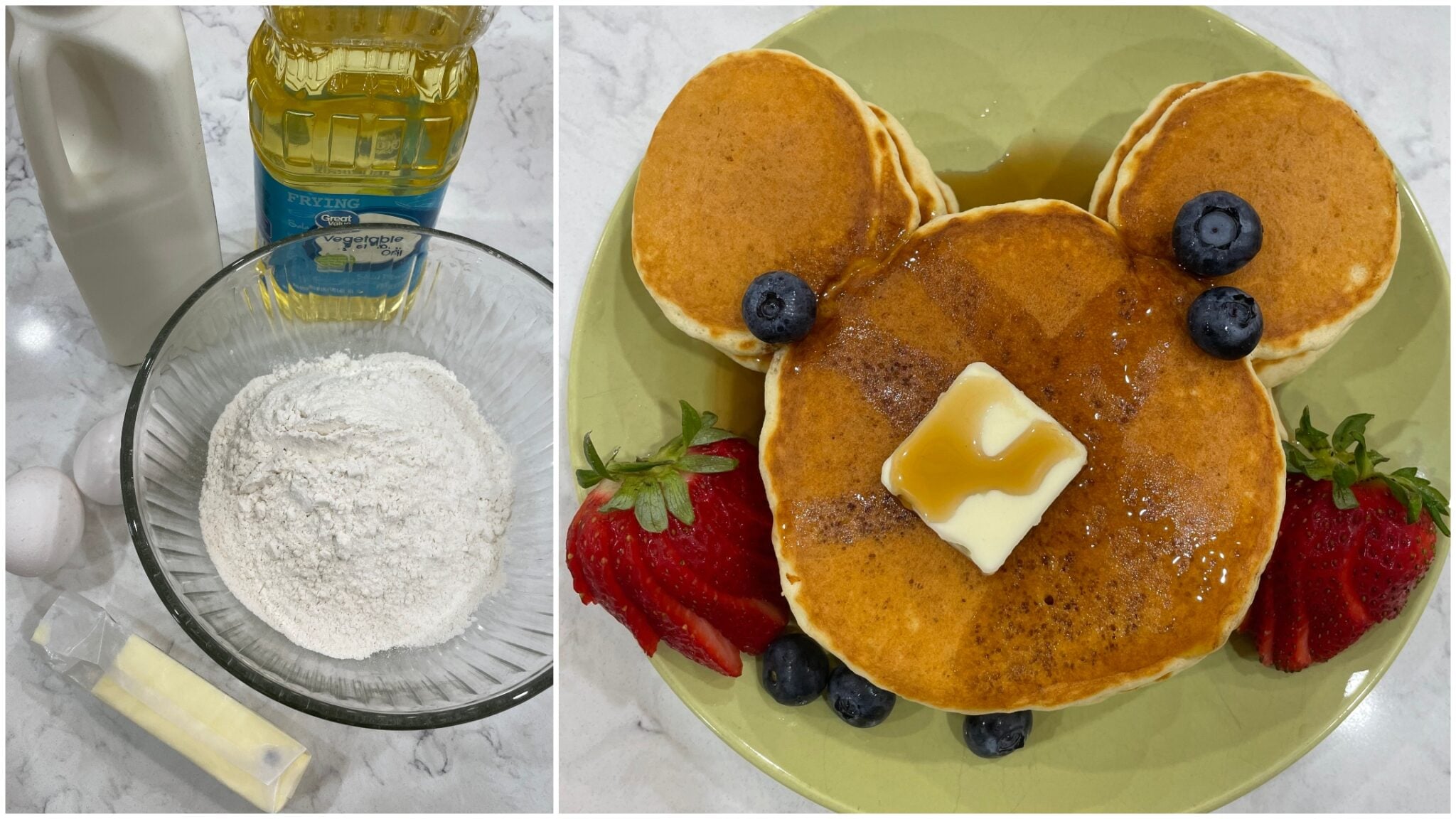 How To Make Adorable (And Delicious) Mickey Mouse Pancakes