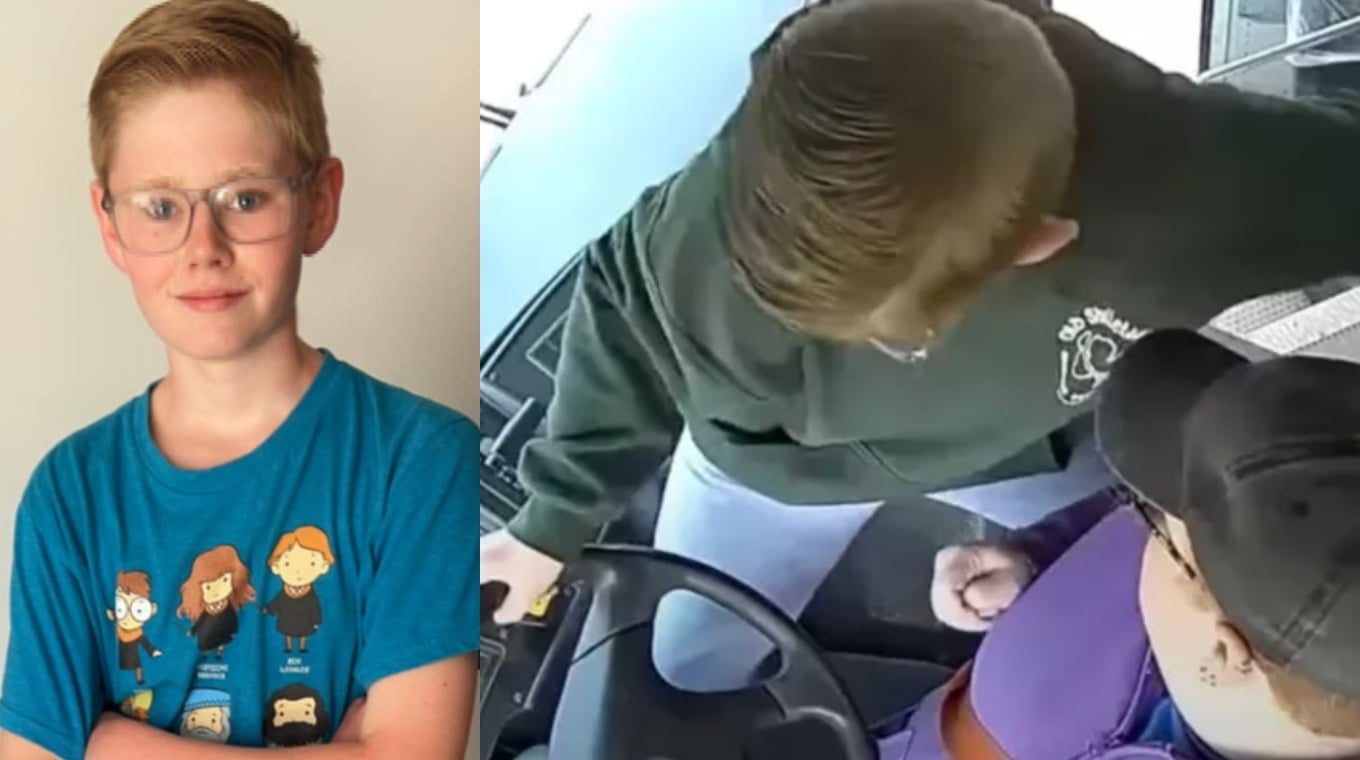 13-Year-Old 'Hero' Saves the Day When Bus Driver Passes Out Behind the ...