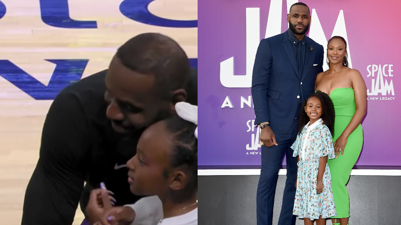 LeBron James Caught Off Guard After Seeing Daughter’s Fake Nails Courtside