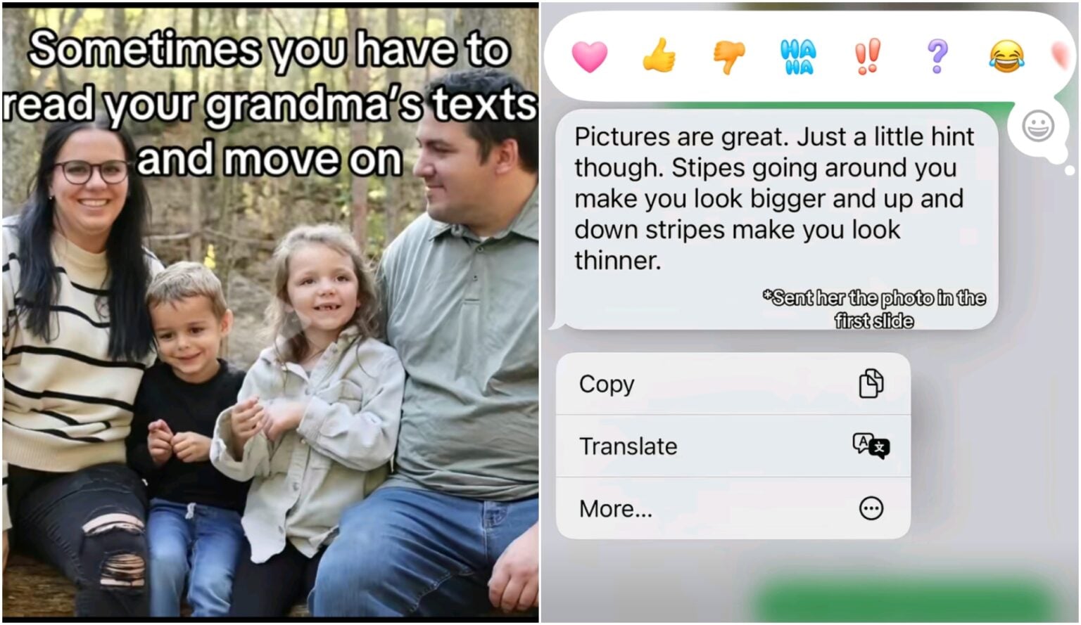 A Woman’s Text From Her Grandma Is an Insult in Disguise
