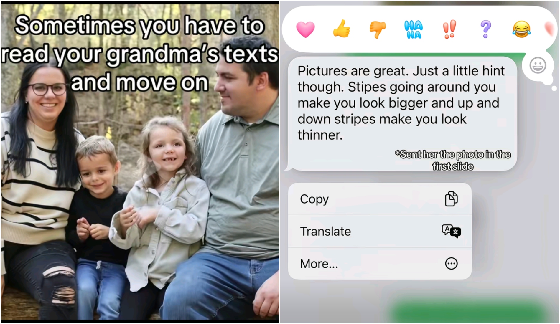 A Woman’s Text From Her Grandma Is an Insult in Disguise